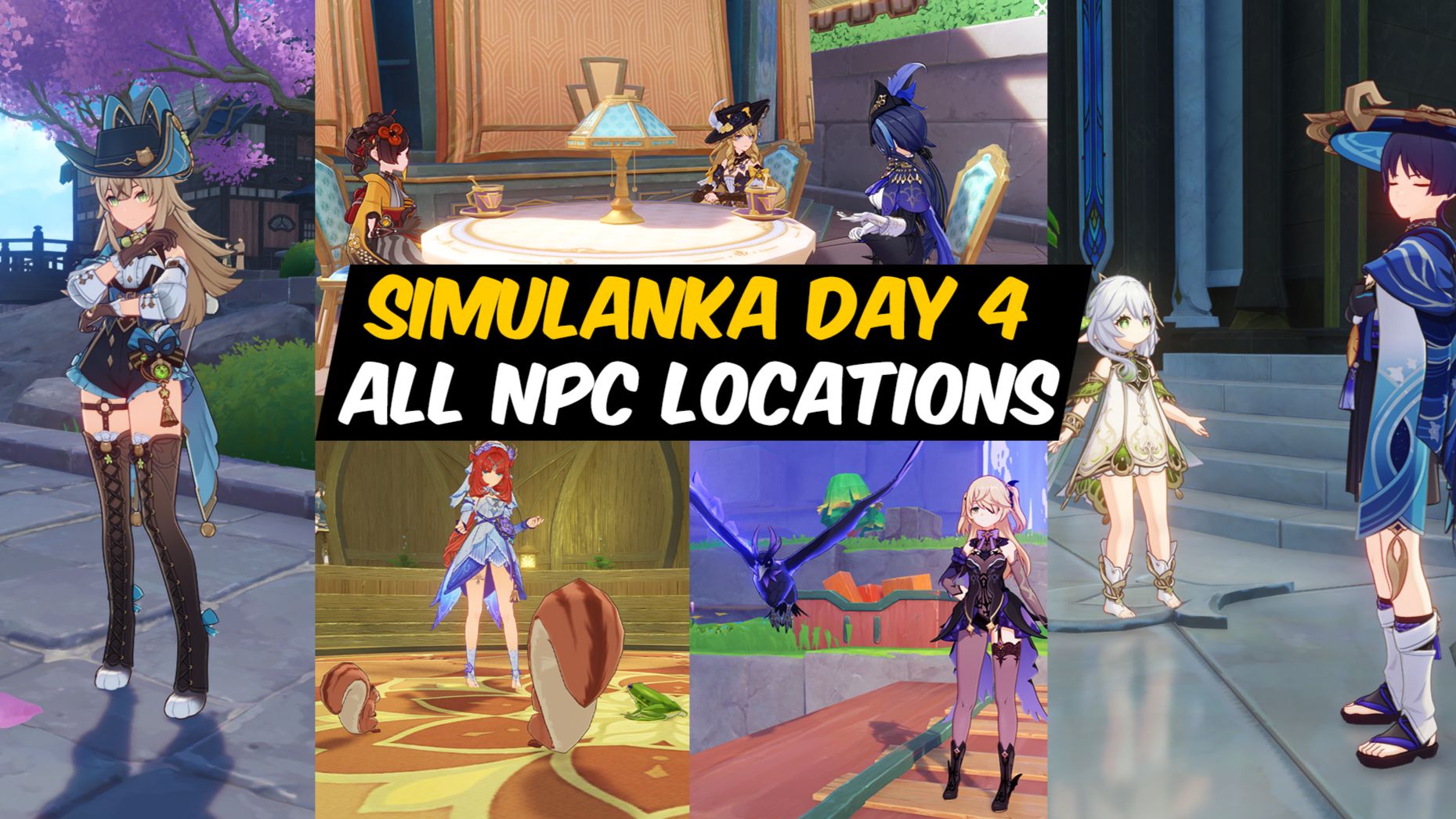 SIMULANKA All NPC Character Interaction Act 4 [EN/JP] | Genshin Impact ...
