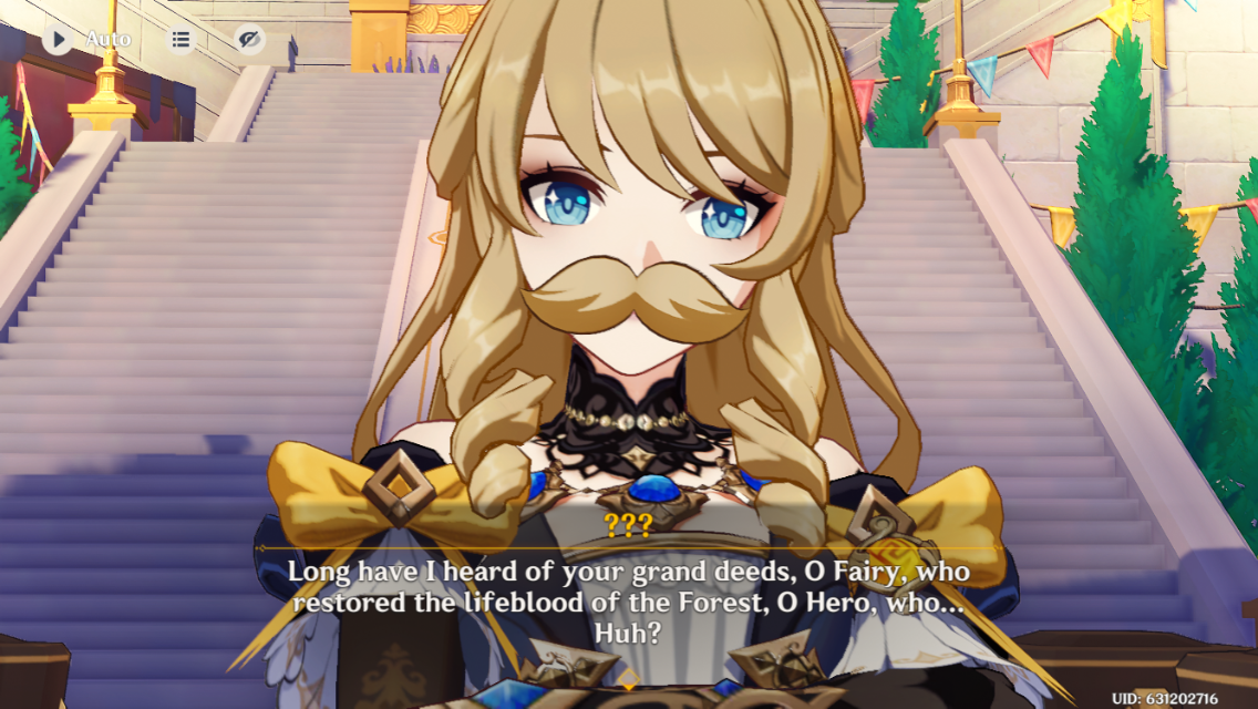 Navia with a moustache Genshin Impact | HoYoLAB