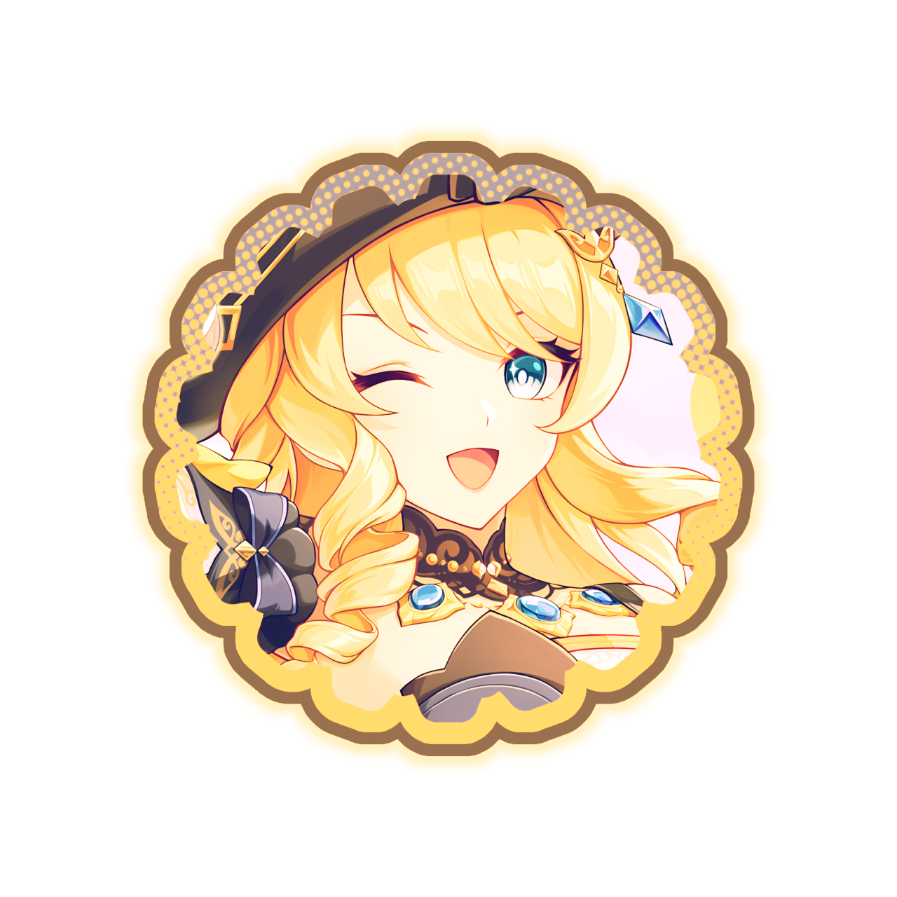 Navia fan badge post Genshin Impact | HoYoLAB