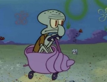Squidward Drive a shell car | HoYoLAB