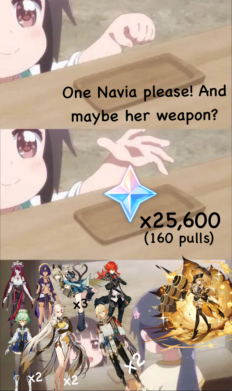 How my Navia pulls went Genshin Impact | HoYoLAB