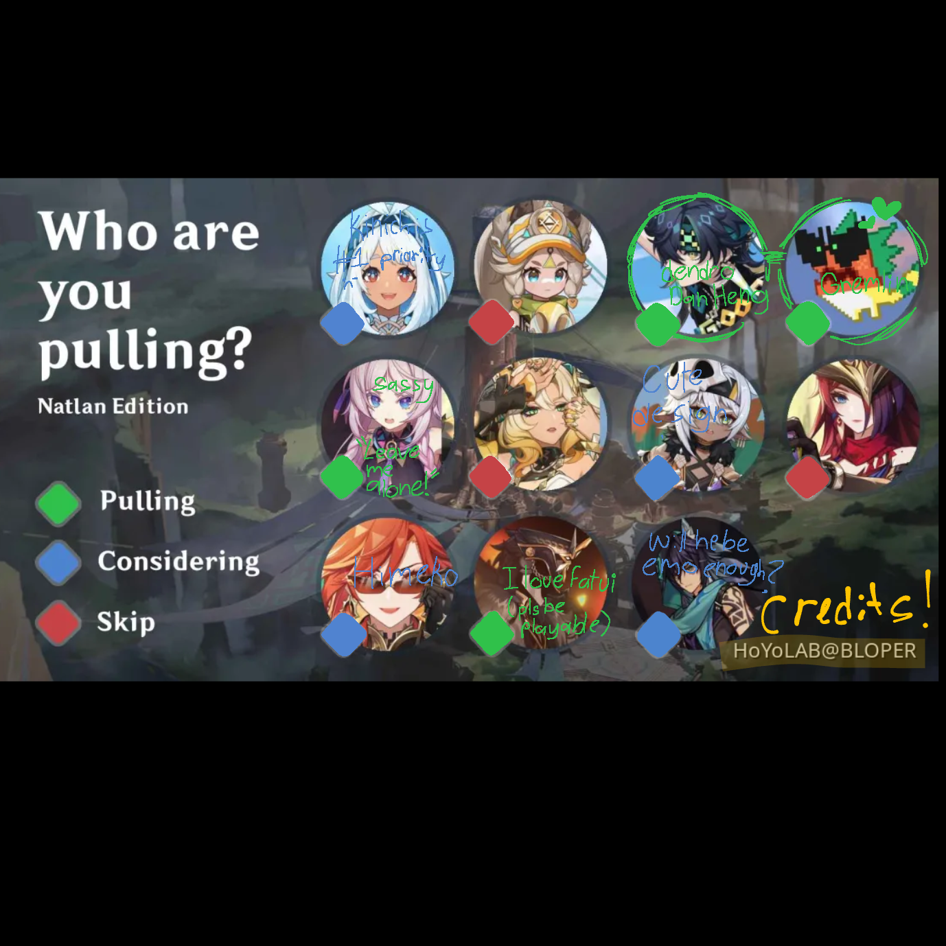 My Natlan Pull List