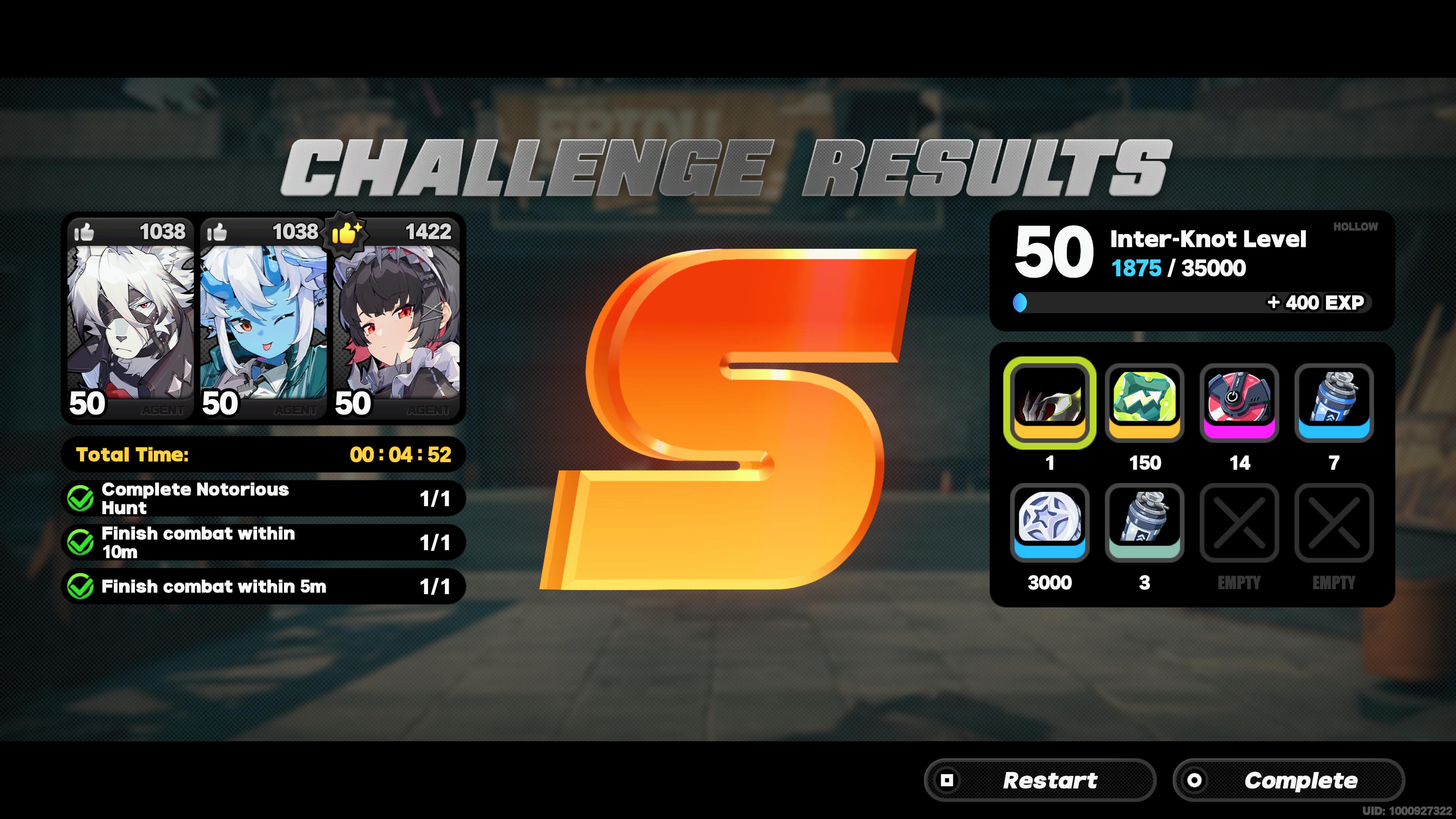 just cleared my first lvl 65 attempt of Notorious Zenless Zone Zero ...