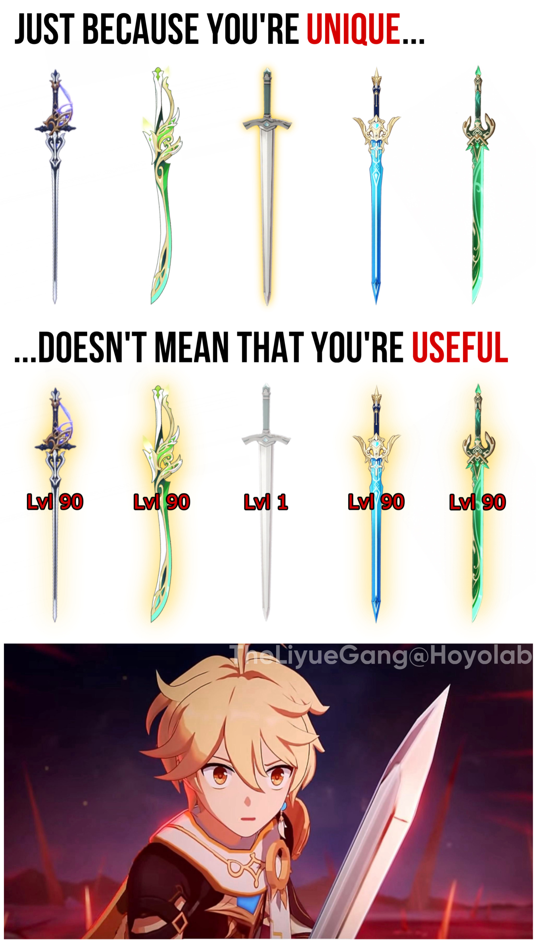 “I’m not like the other weapons, I’M WORSE!” 👹 Genshin Impact | HoYoLAB