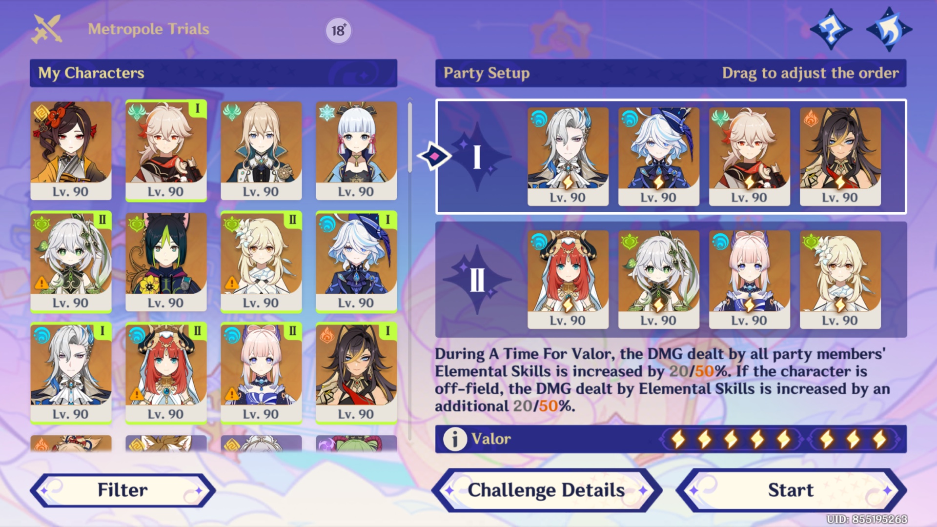 Một số đội hình cho thí luyện vương thành (Some teams for metropole ...