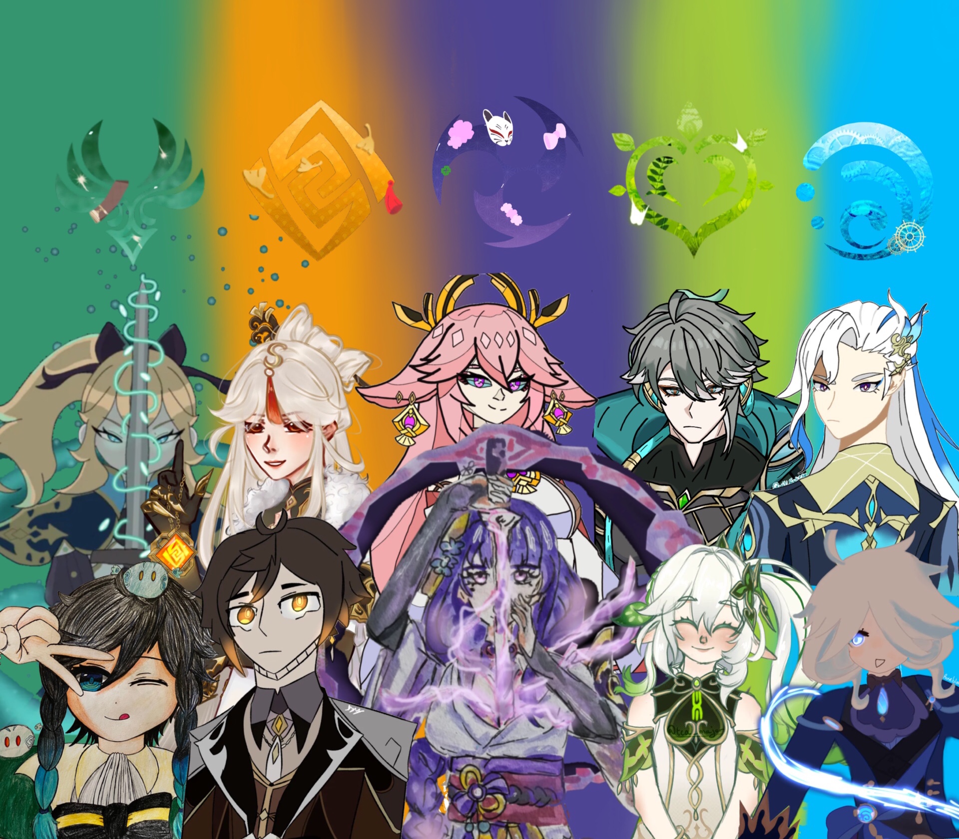 Archons and followers project finished Genshin Impact | HoYoLAB