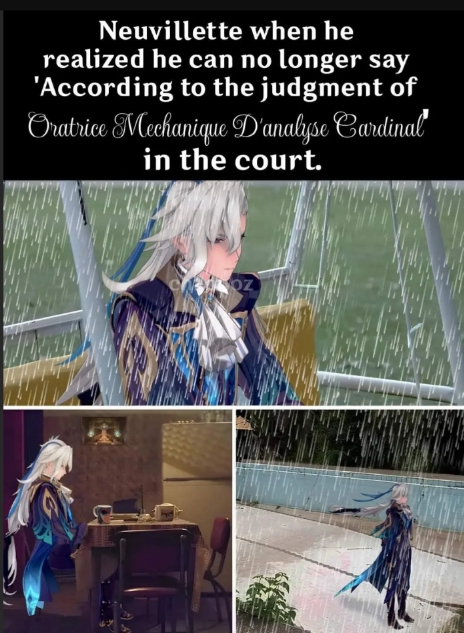 The viral oratrice video literally made me laugh during furina's SAD ...