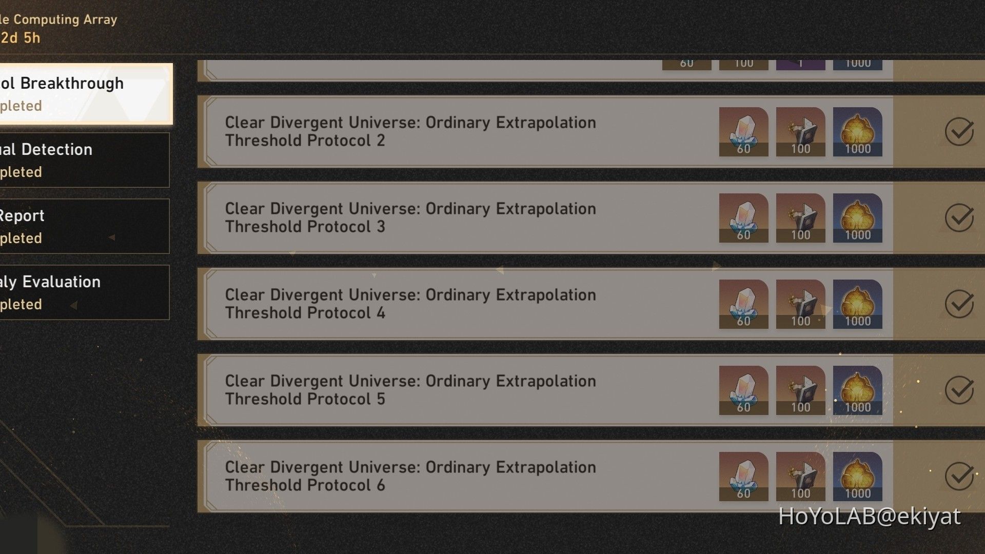 Easy way to clear Divergent Universe: Threshold Protocols Honkai: Star ...