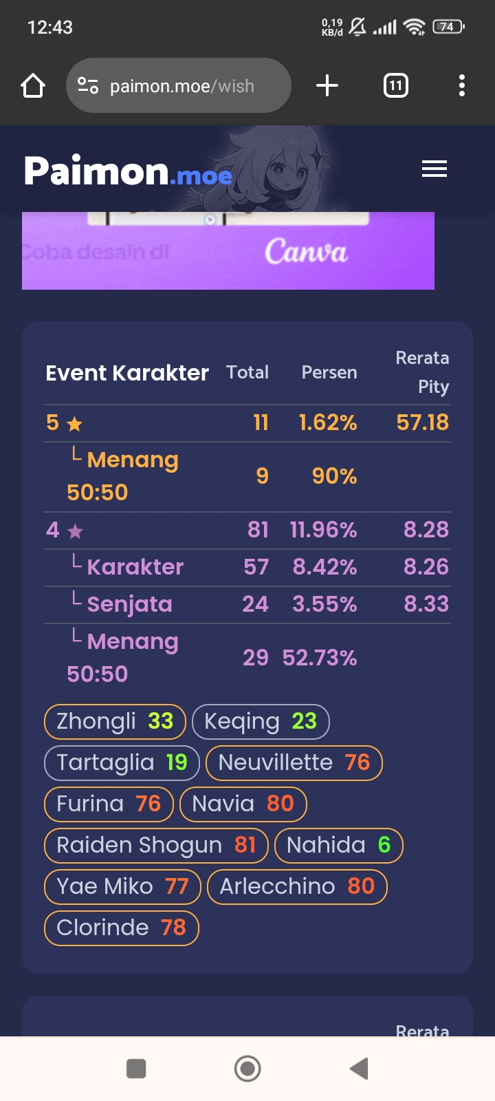 Tutor kalah rate off ? Genshin Impact | HoYoLAB