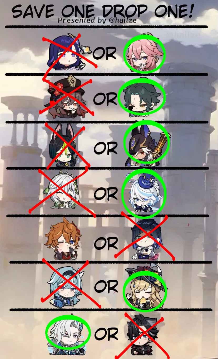 Save or Drop one thingy Genshin Impact | HoYoLAB
