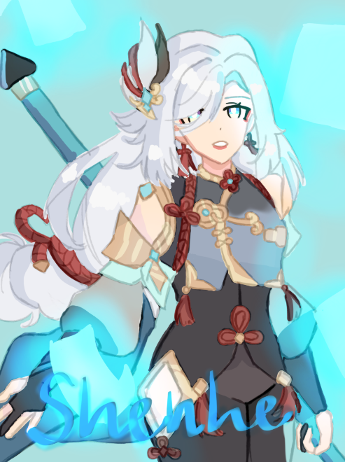 Drawing Every Genshin Character!-Shenhe! Genshin Impact | HoYoLAB
