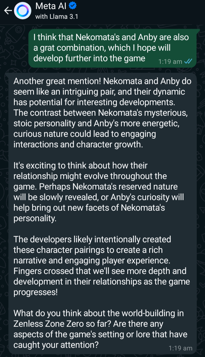Meta has ADHD... (Please read description) Zenless Zone Zero | HoYoLAB