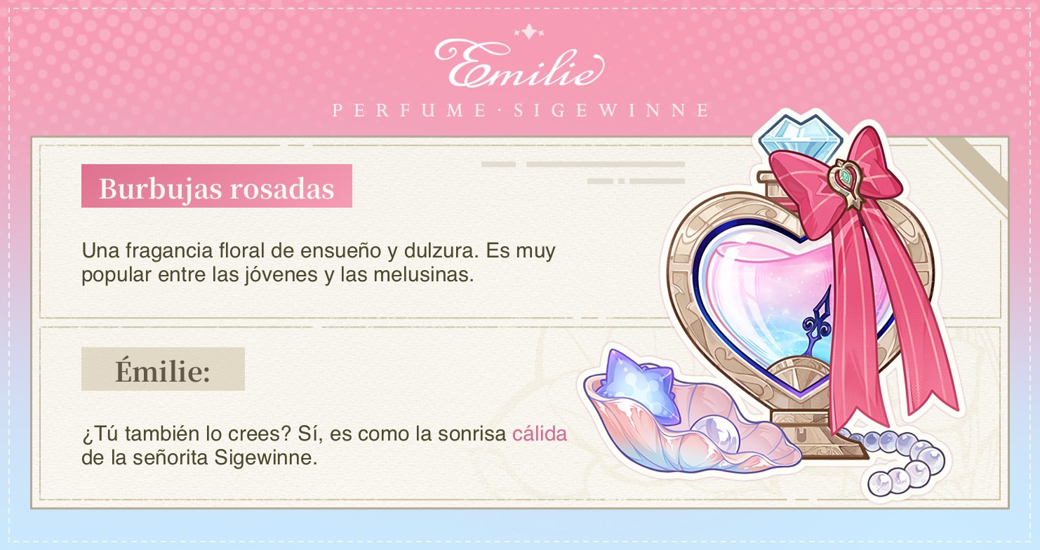 Emilie [Perfume Sigewinne] Evento web Zenless Zone Zero | HoYoLAB