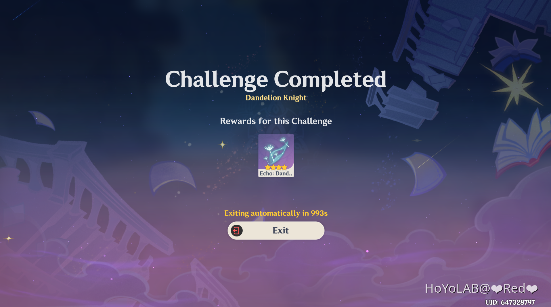 Dandelion Knight Echo Genshin Impact | HoYoLAB