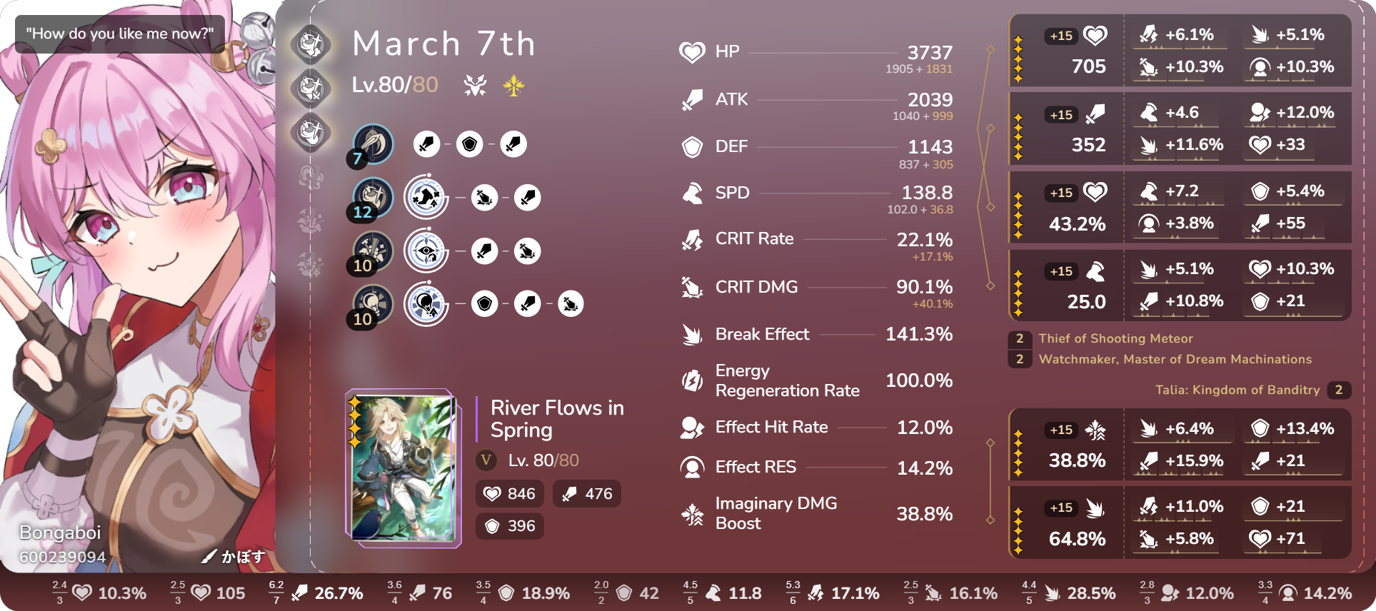 A slightly improved March Hunt build! Honkai: Star Rail | HoYoLAB