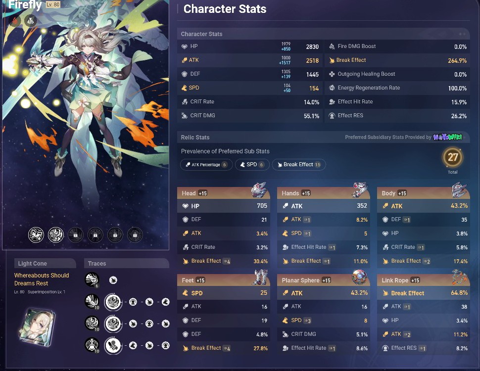 Best Firefly build? [POLL] Honkai: Star Rail | HoYoLAB