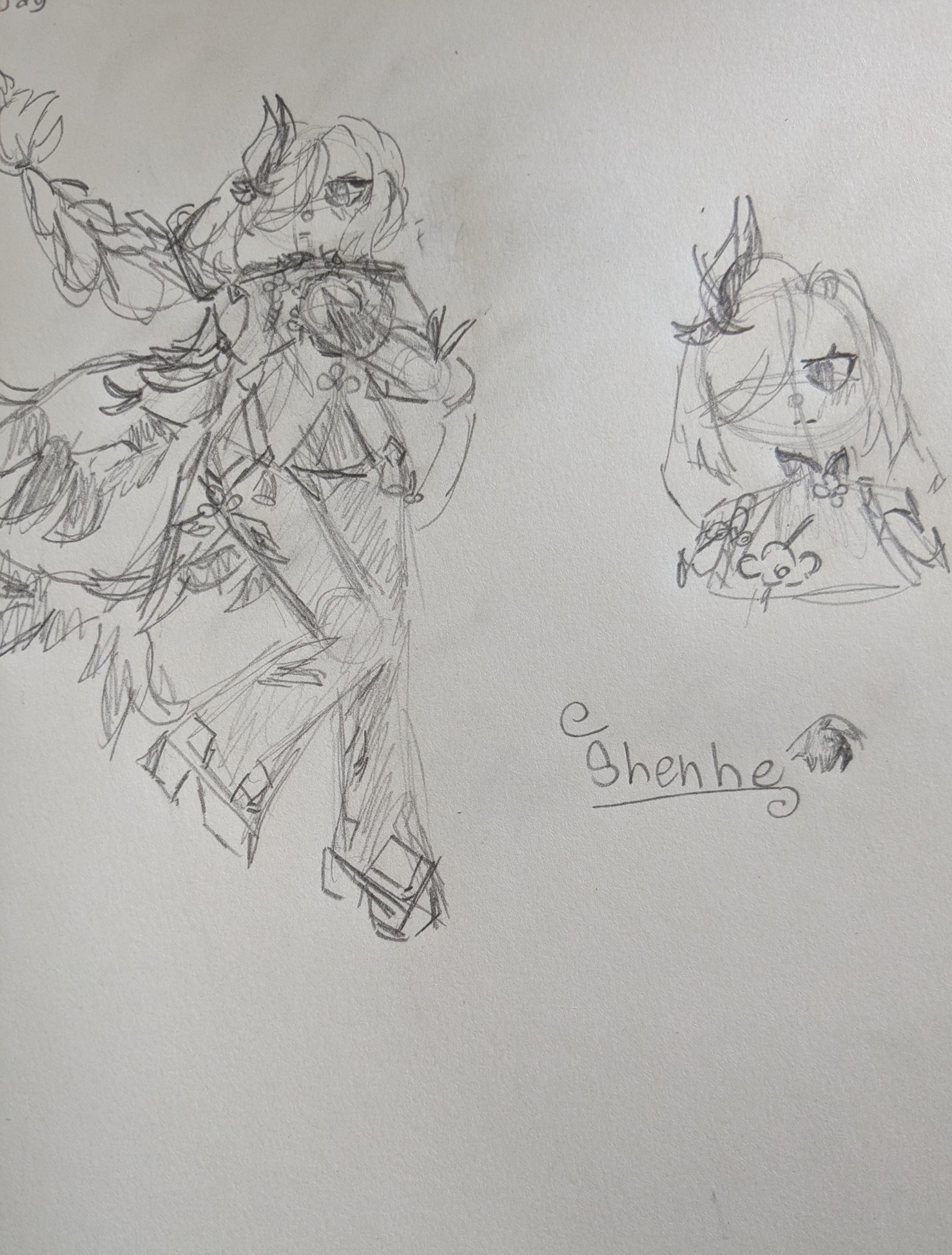 Drawing Every Genshin Character (Day 34: Shenhe) Genshin Impact | HoYoLAB