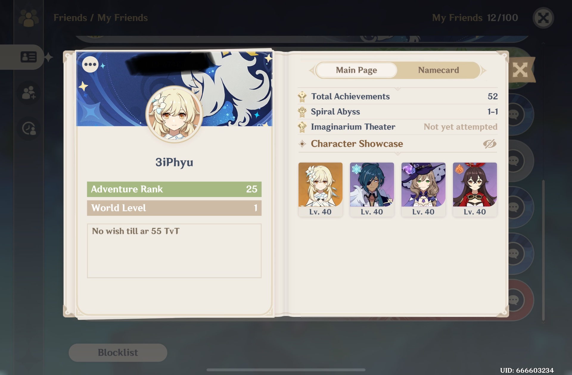 I need help to find a friend ( covering uid for privacy purposes ...