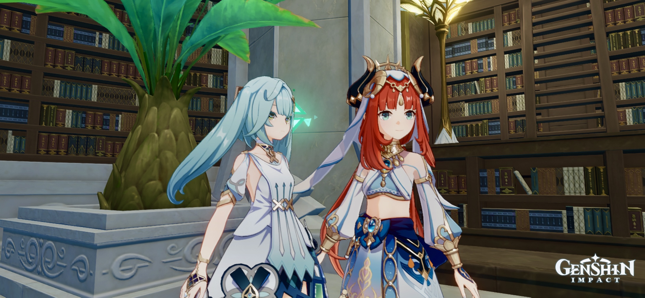 Faruzan and Nilou meeting in the House of Daena~ Genshin Impact | HoYoLAB