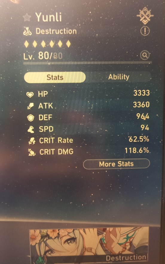 Yunli build Honkai: Star Rail | HoYoLAB