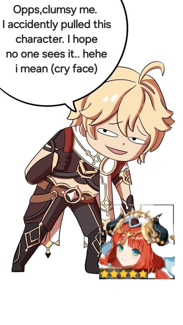 low effort altered meme Genshin Impact | HoYoLAB