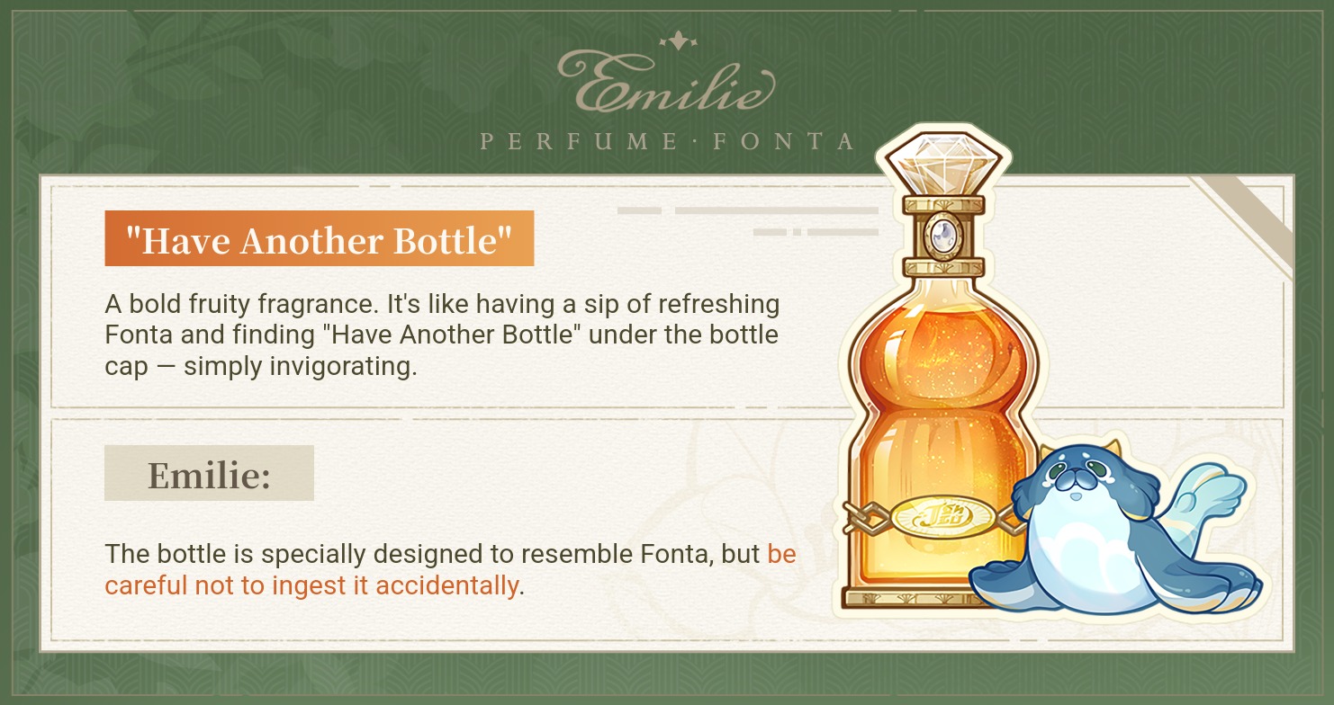 what I got👍💙💙 in emilie perfume event Genshin Impact | HoYoLAB