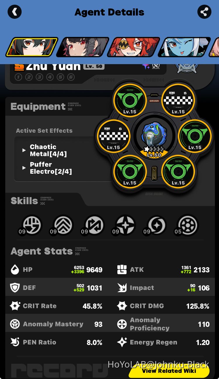 My Zhu Yuan build Zenless Zone Zero | HoYoLAB