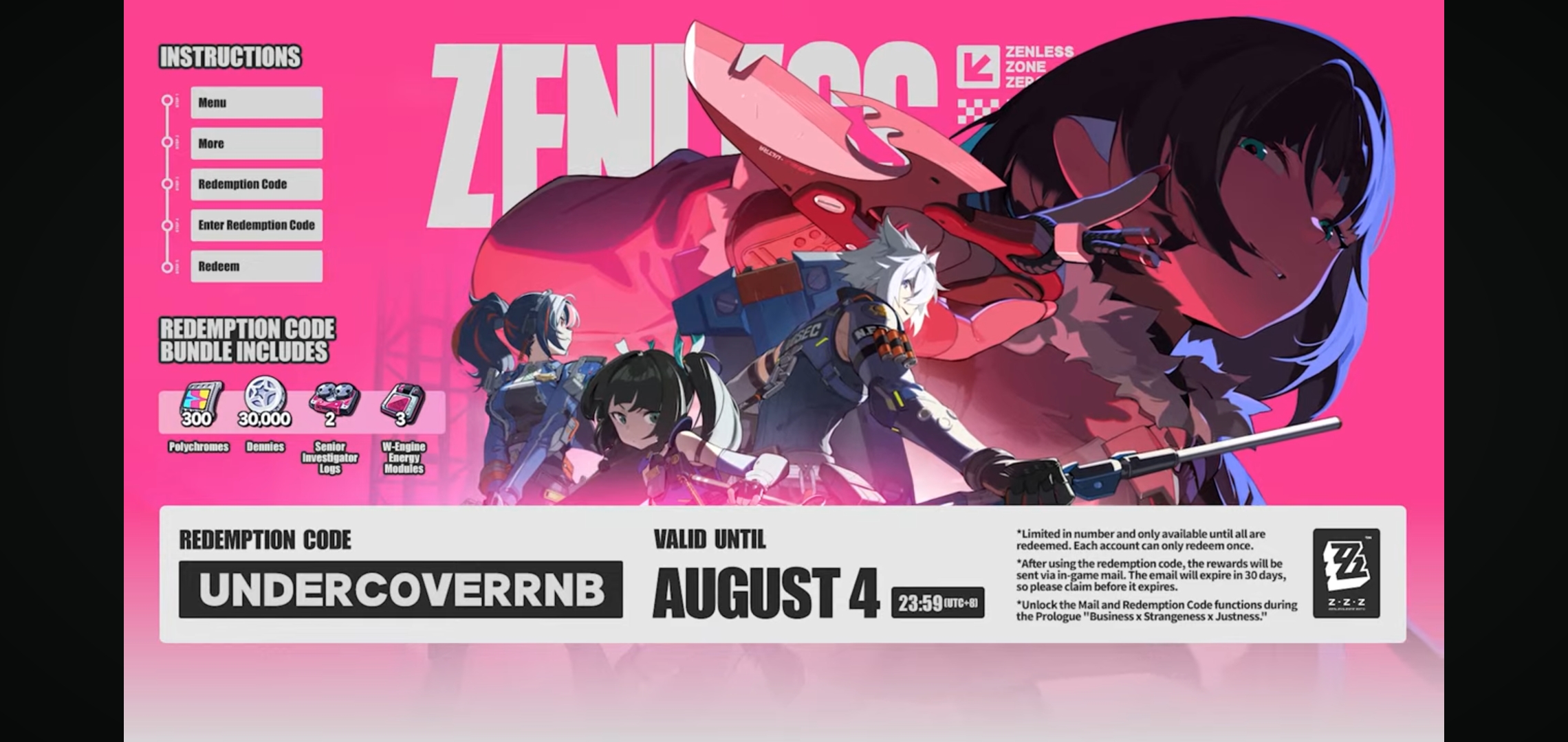 [NEW*] [ZZZ] [V1.1] Special Program Redemption Code Zenless Zone Zero | HoYoLAB