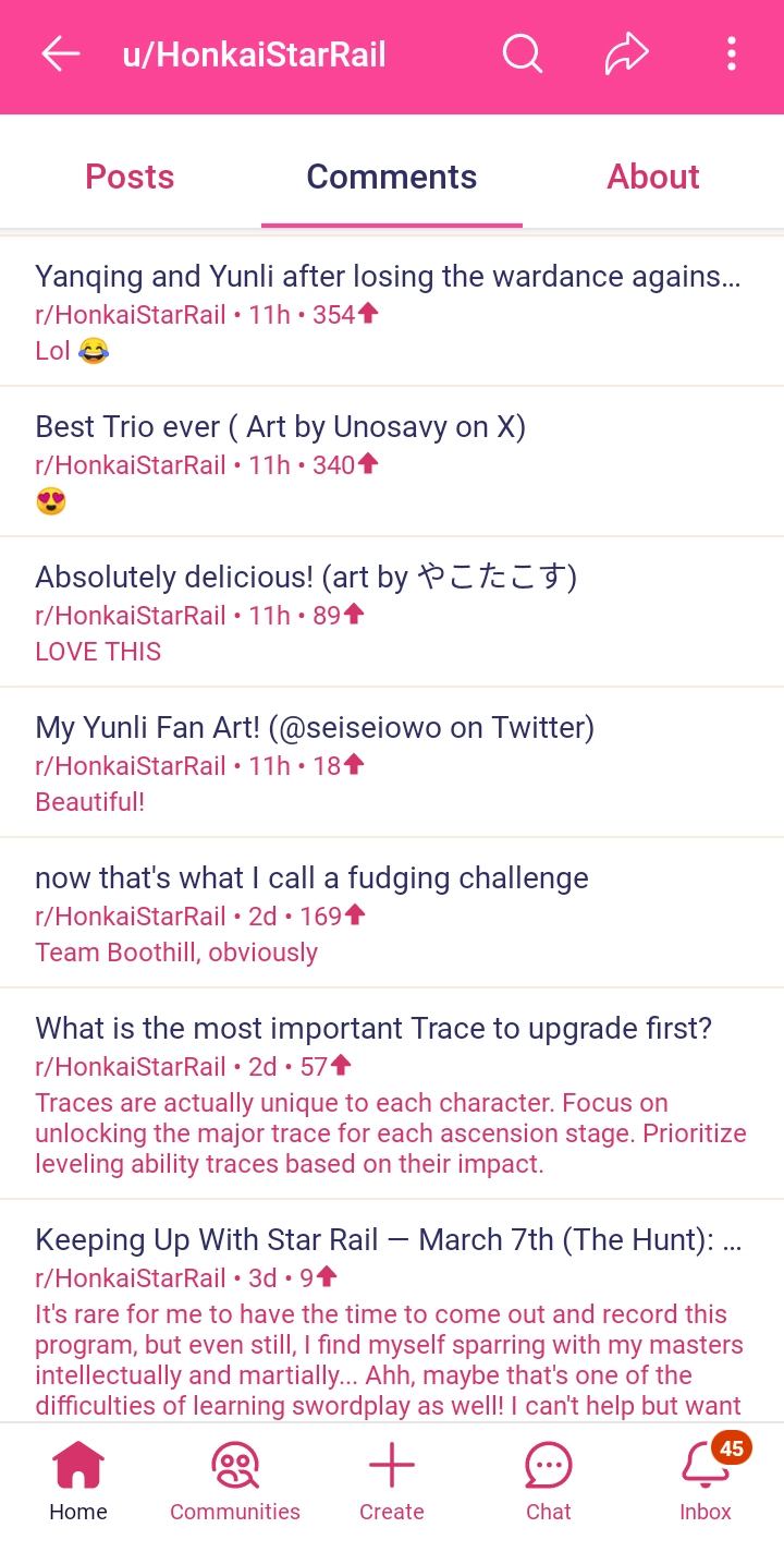 Why official HSR Reddit account commenting on someone's post on r ...
