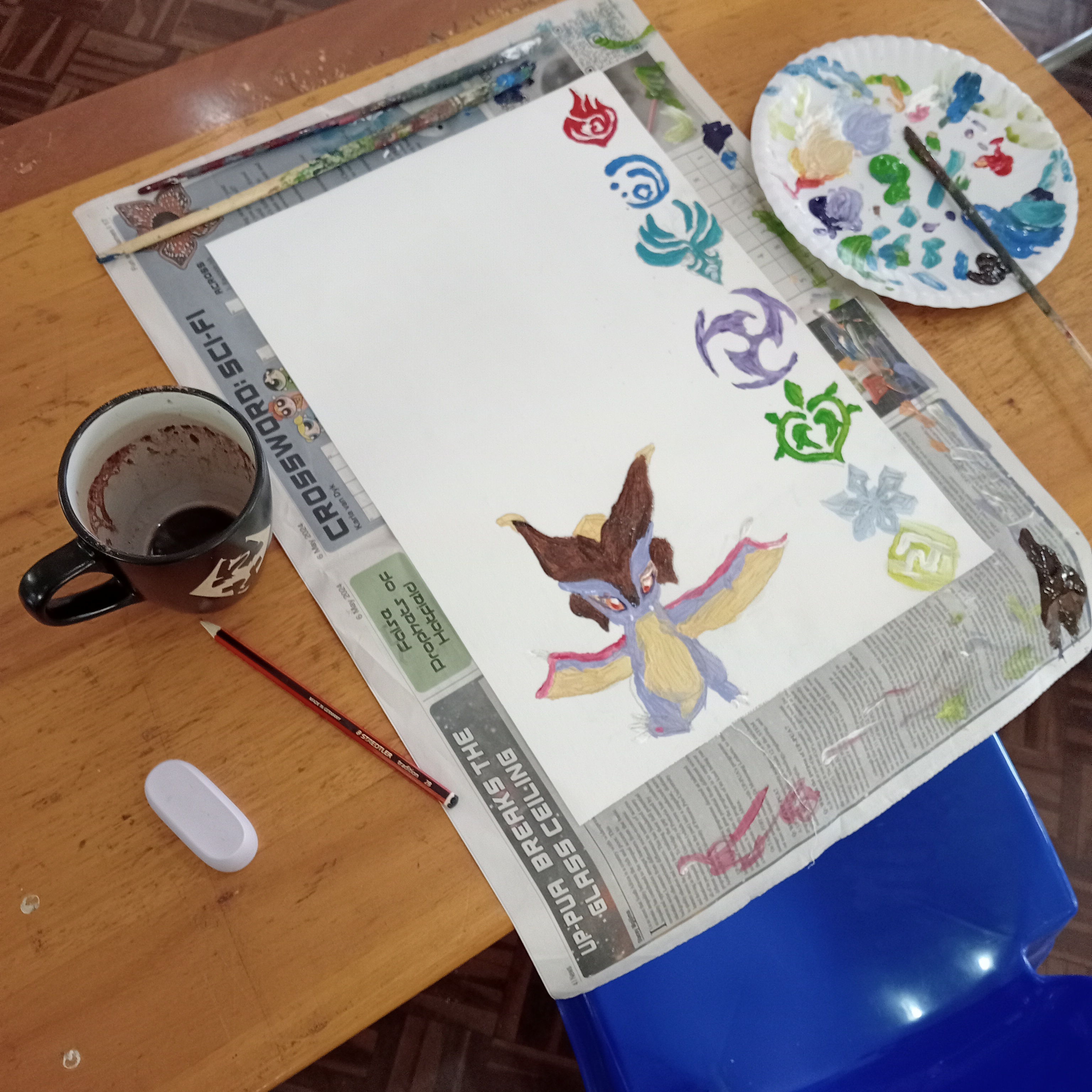 Baby Dvalin sip n paint~studentlife Genshin Impact | HoYoLAB