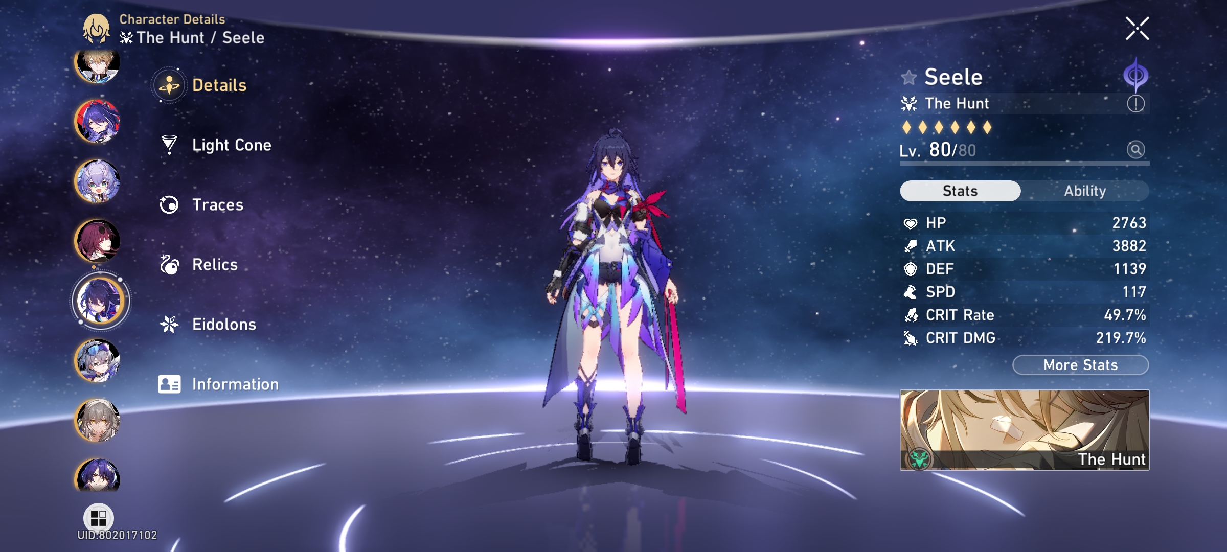 just a photo dump of my 1% seele relic Honkai: Star Rail | HoYoLAB