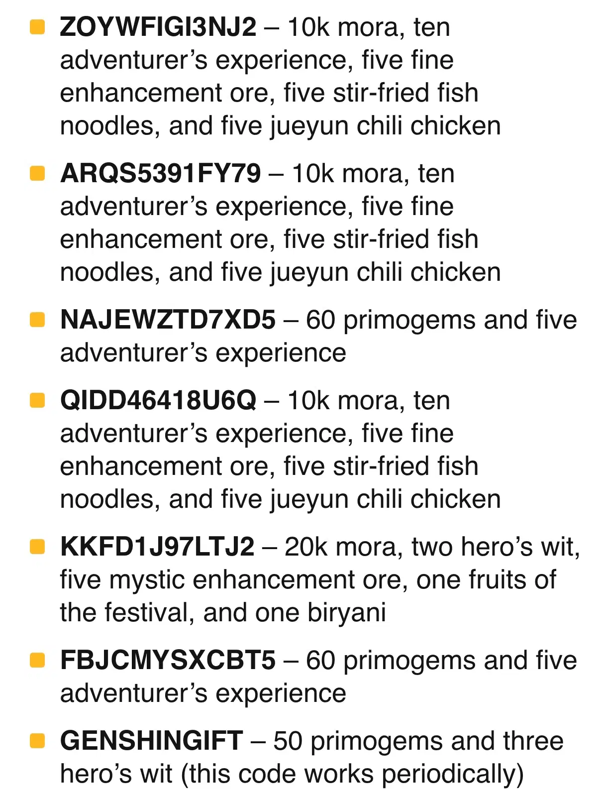 Genshin codes!! ( hope it still works ) Genshin Impact | HoYoLAB