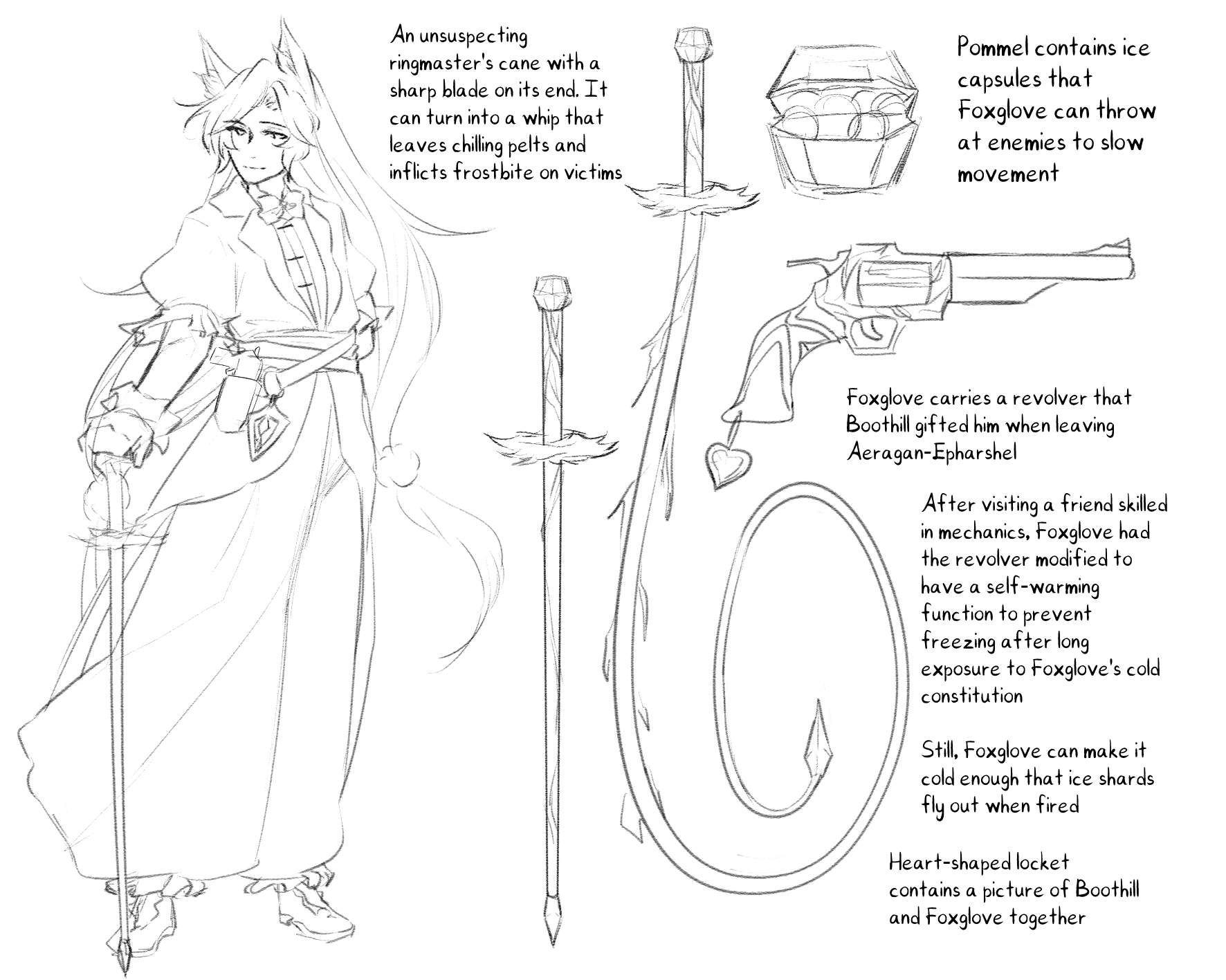 [HSR Oc] Foxglove's Cane & Revolver Honkai: Star Rail | HoYoLAB