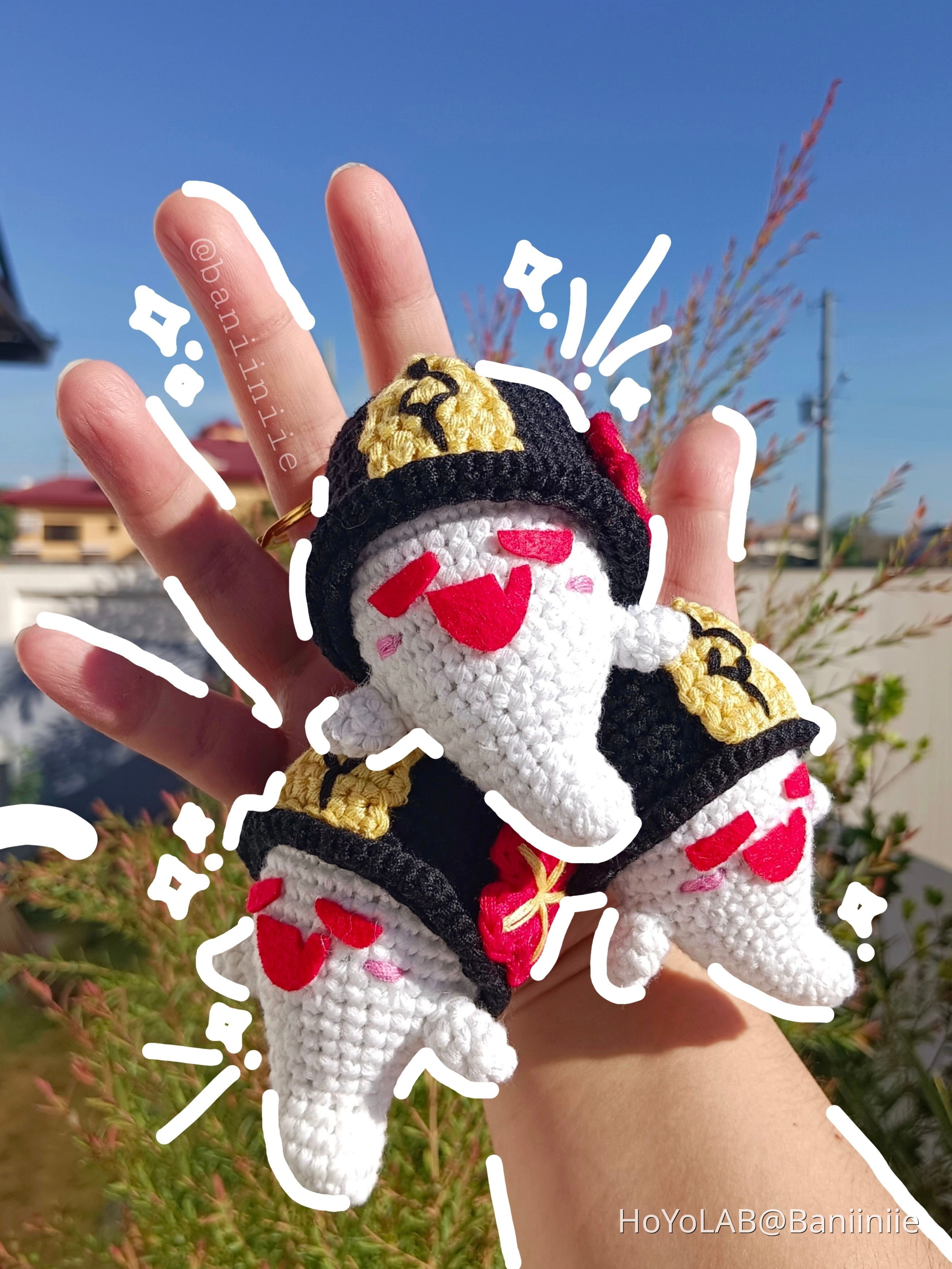 Amigurumi/Crochet Bootao Keychains Genshin Impact | HoYoLAB