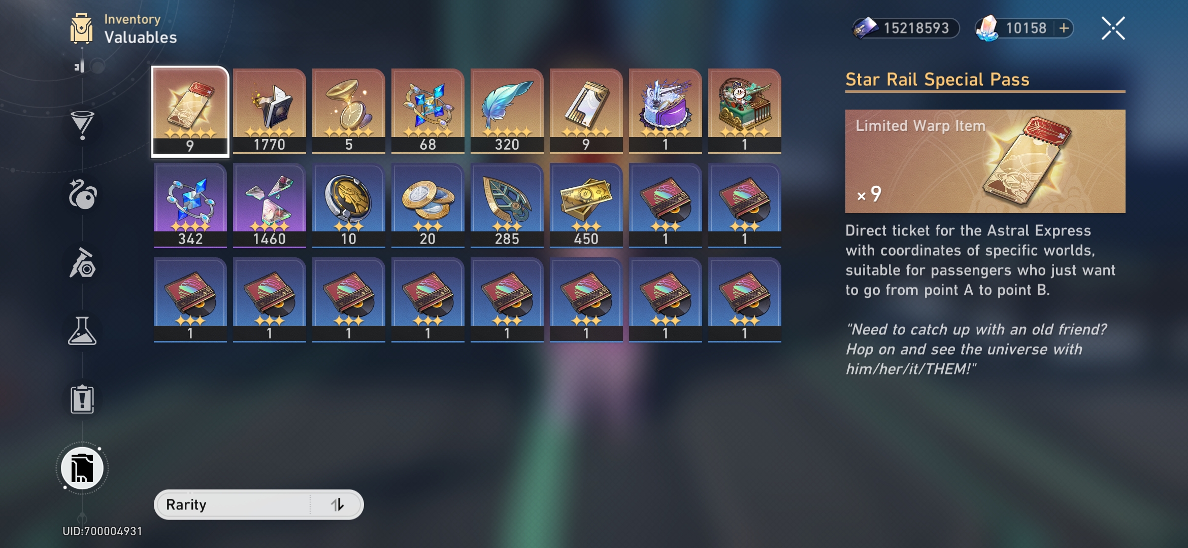 My HSR saving progress Honkai: Star Rail | HoYoLAB