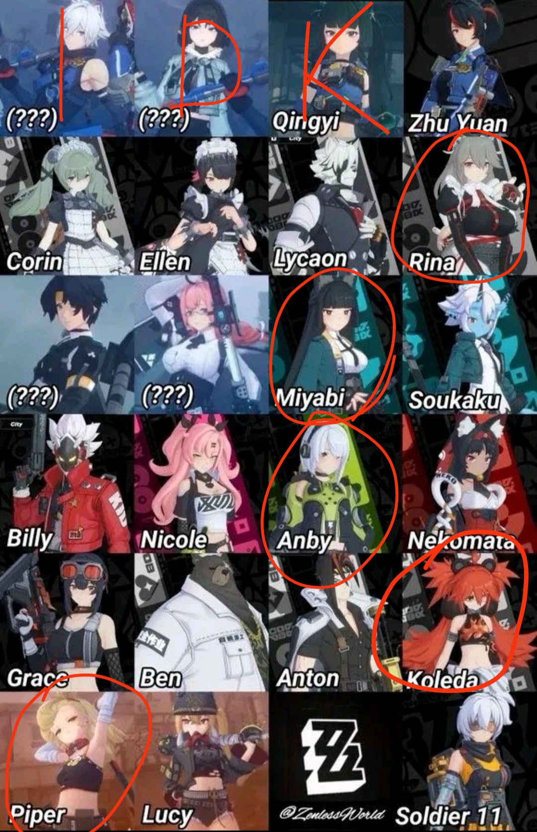 My favourite agents from each fraction. Ver. 1.0 Zenless Zone Zero ...