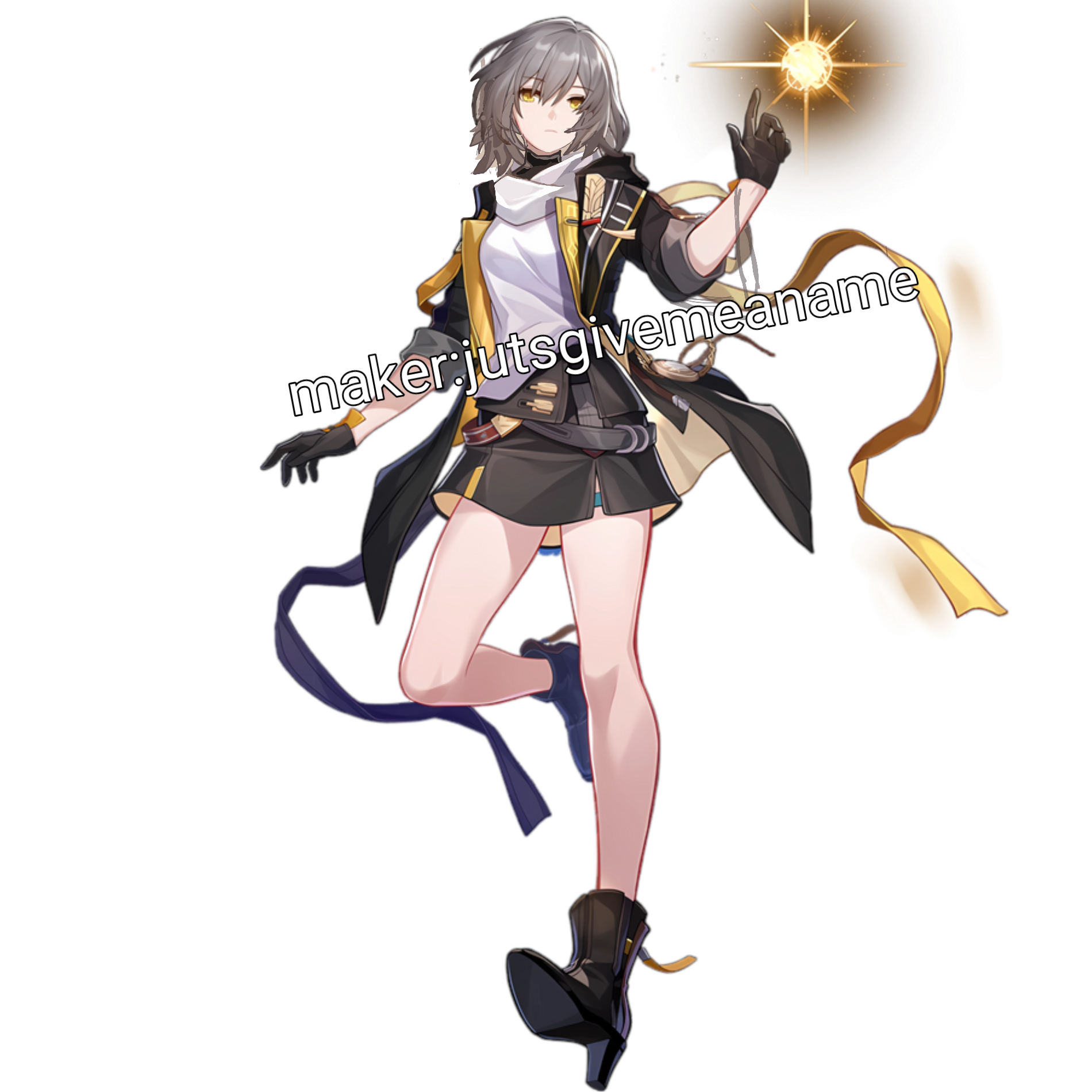 (day 1)of trying to redesign stelle with short hair Honkai: Star Rail ...