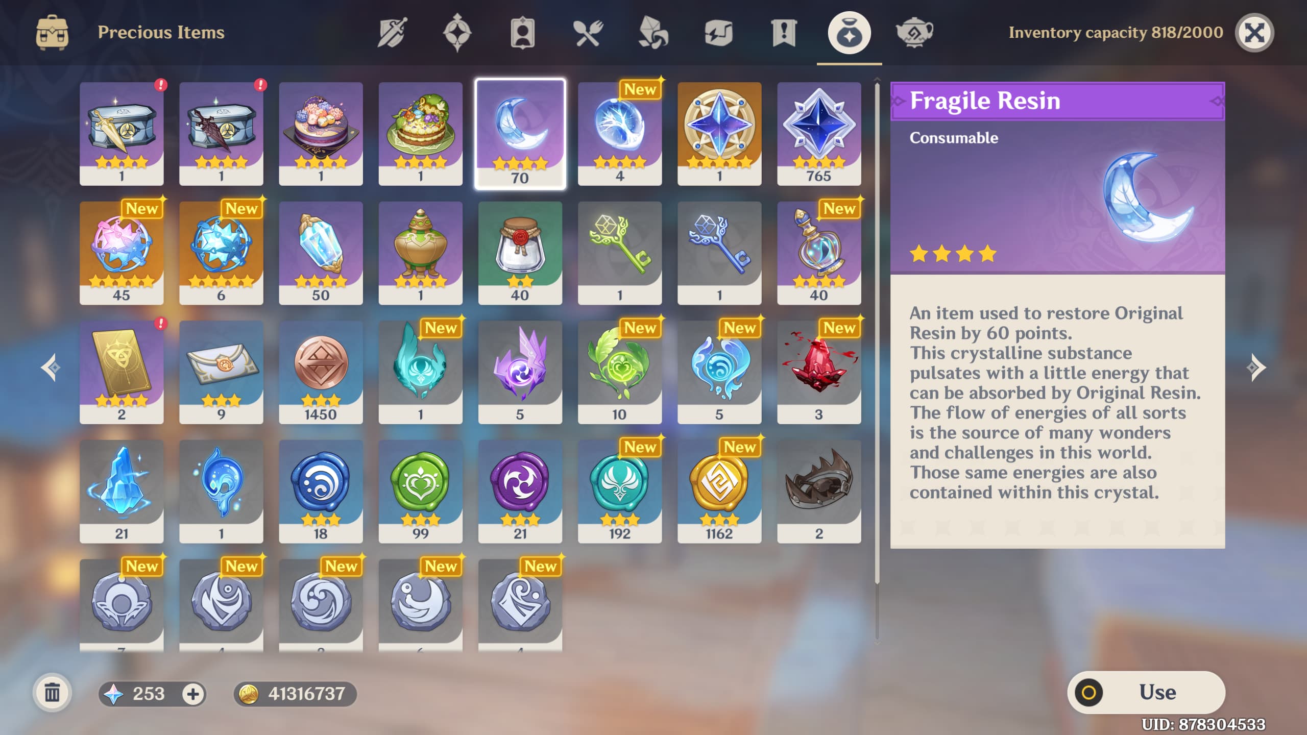 My inventory 😁 Genshin Impact | HoYoLAB