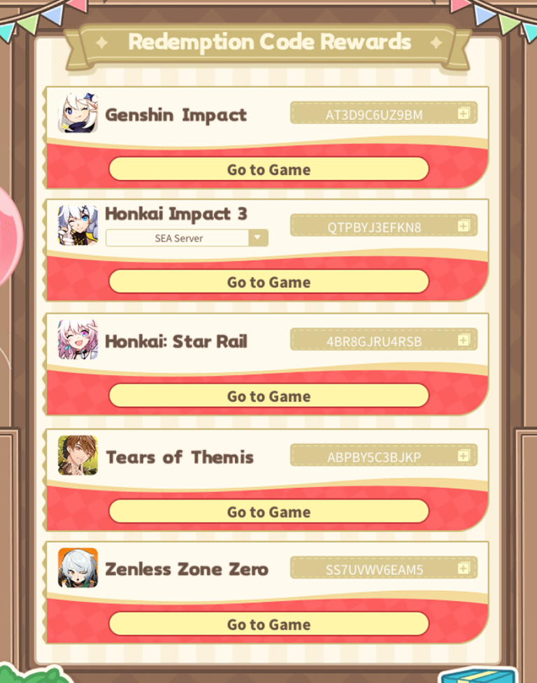 Redemtion codes Genshin Impact | HoYoLAB
