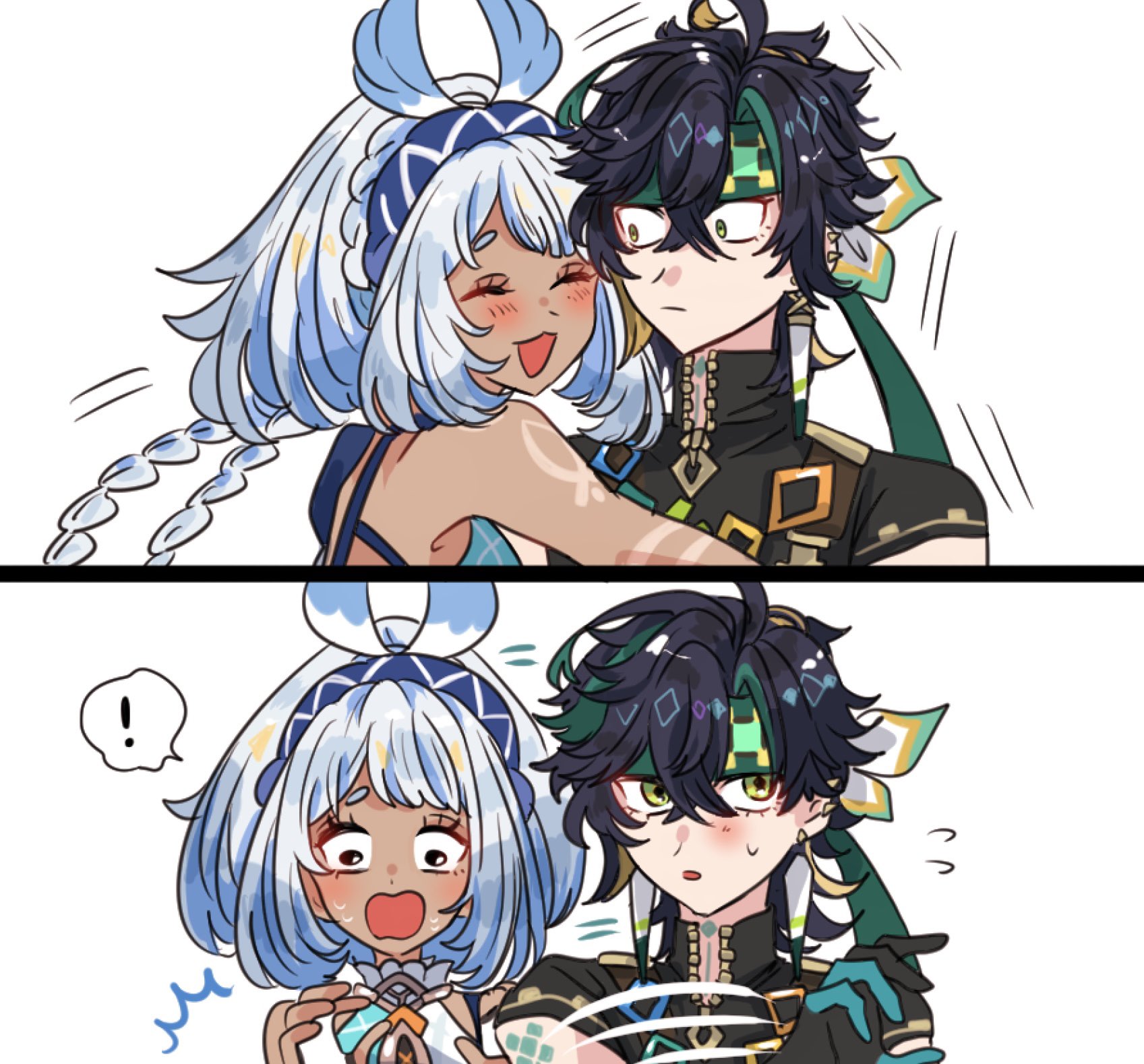 원신만화) 포옹은 안되지만 손은 잡아도 돼 Genshin Impact | HoYoLAB