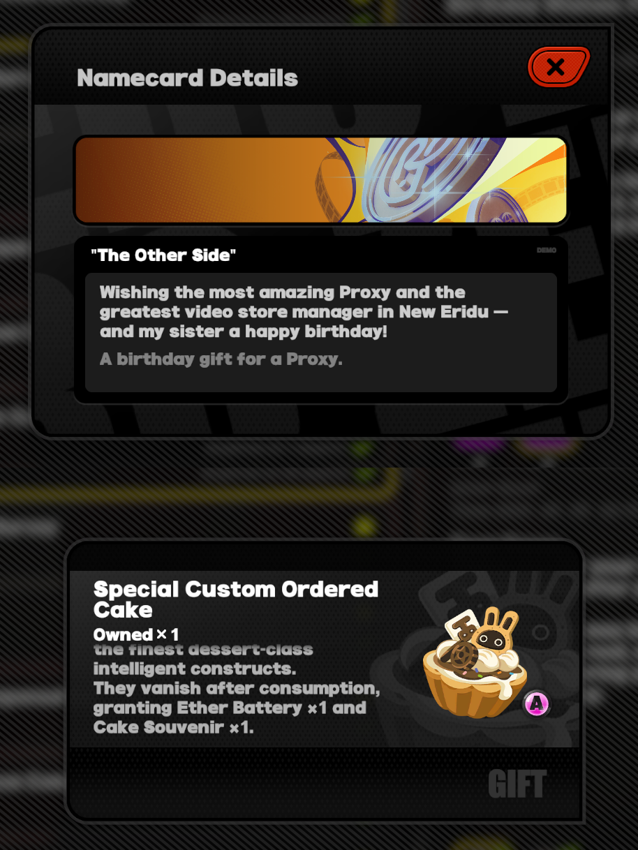 Thank you for the birthday gifts, ZZZ! 🌻 Zenless Zone Zero | HoYoLAB