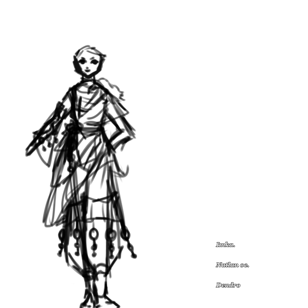 Quite the change, but here is the newly updated wip of my natlan oc ...