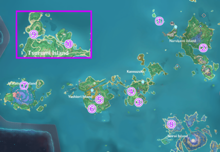 For those who are looking shrine location Monistat and Inazuma. Genshin ...