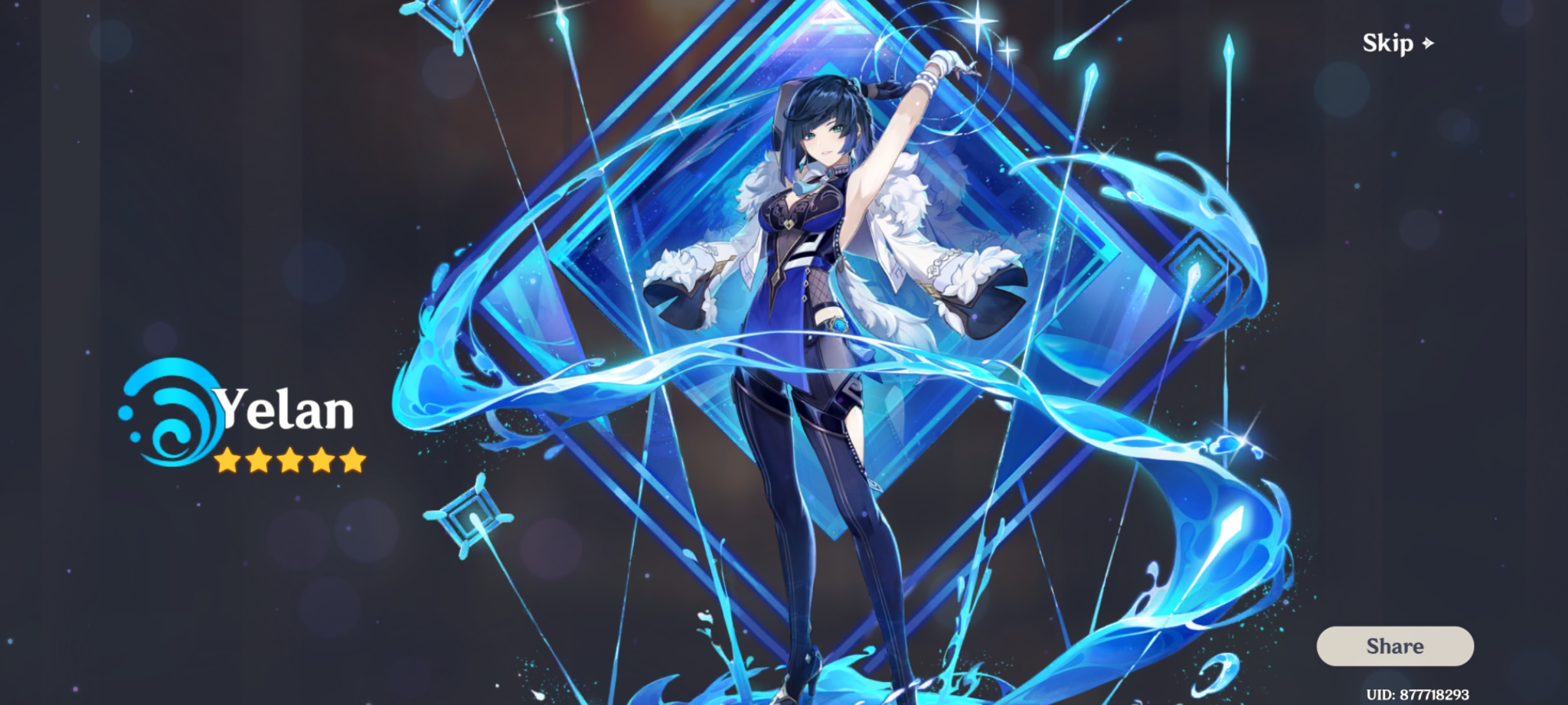 Finally Yelan home 🤍🤍🤍🤍 Good Luck everyone 🤍 Genshin Impact | HoYoLAB