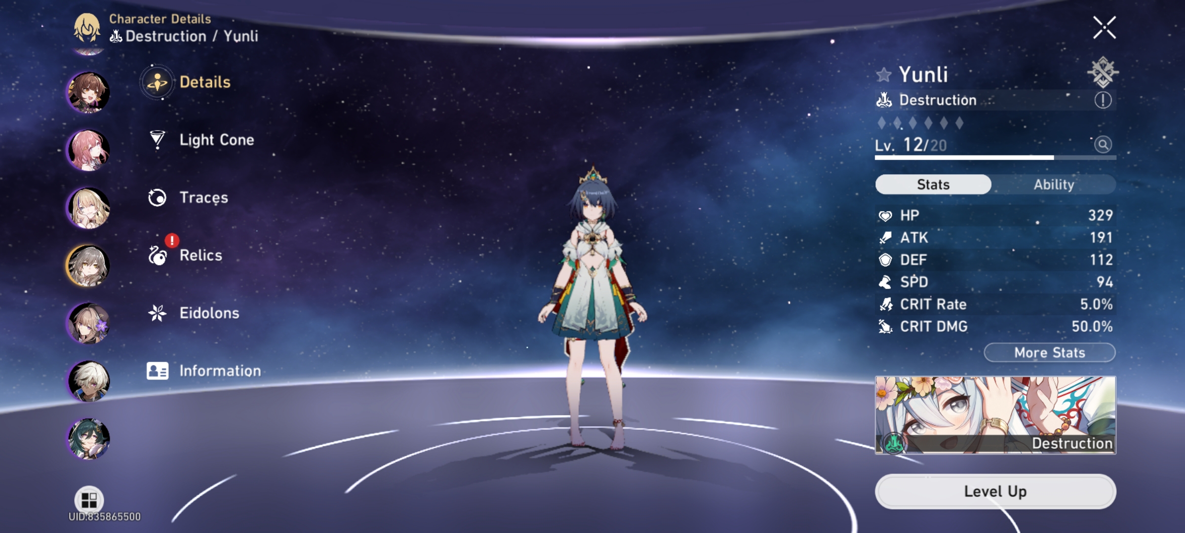 Make a team for me. I'm new to hsr ;) day 2 of playing hsr Genshin ...