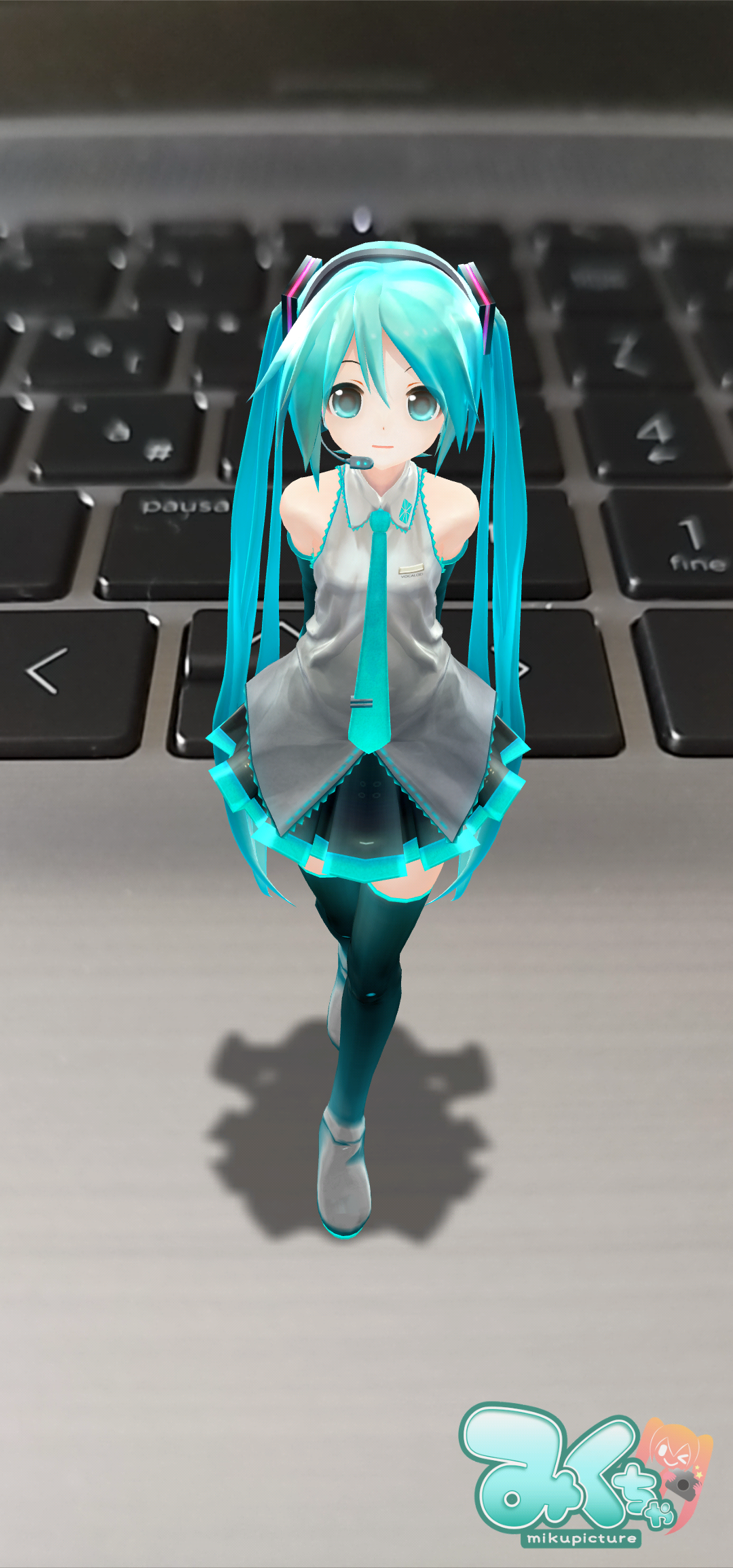 Guys! Help me! There's a small Miku on my laptop! | HoYoLAB