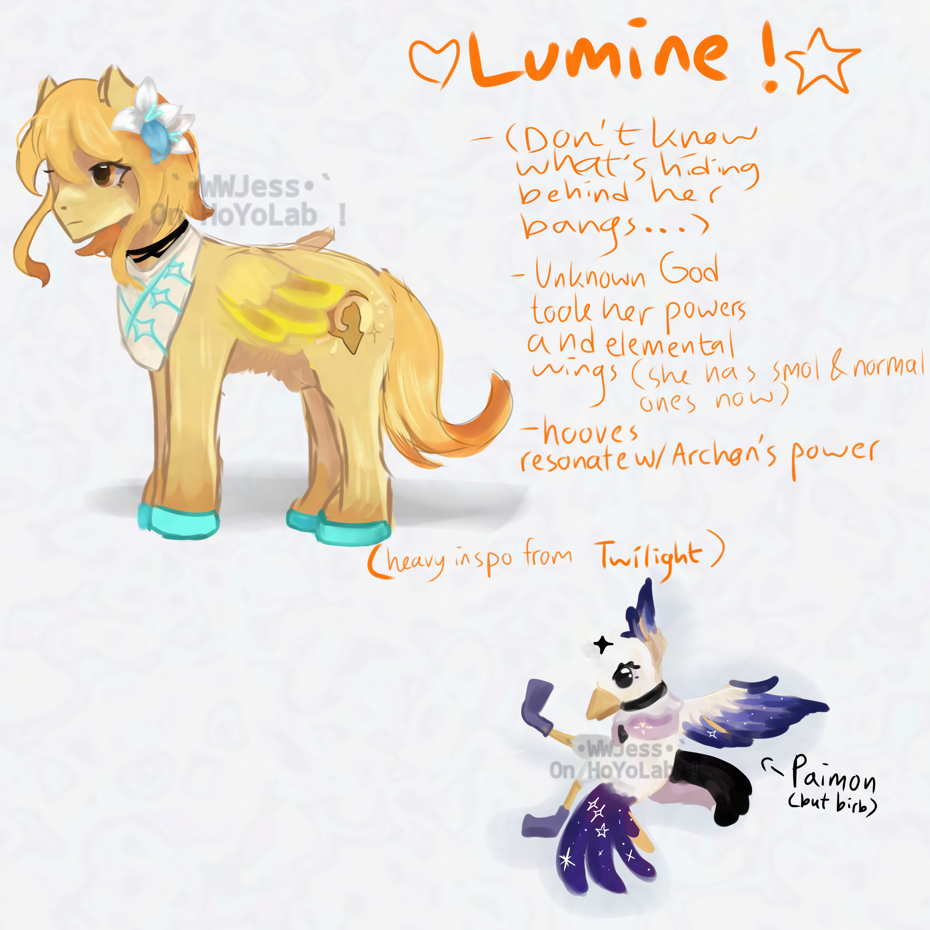 Traveler and Paimon MLP AU (part 1) Genshin Impact | HoYoLAB