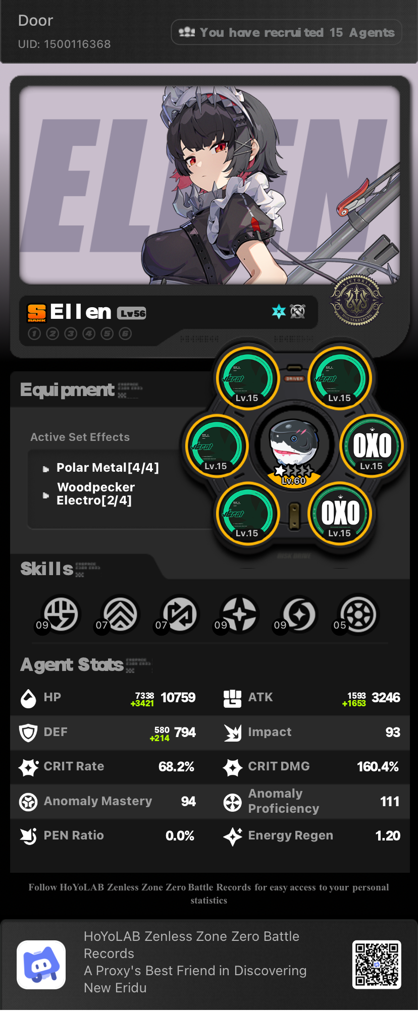 Updated Ellen build. Zenless Zone Zero | HoYoLAB