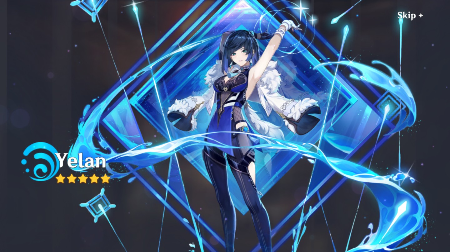 Yelan pulling and building Genshin Impact | HoYoLAB