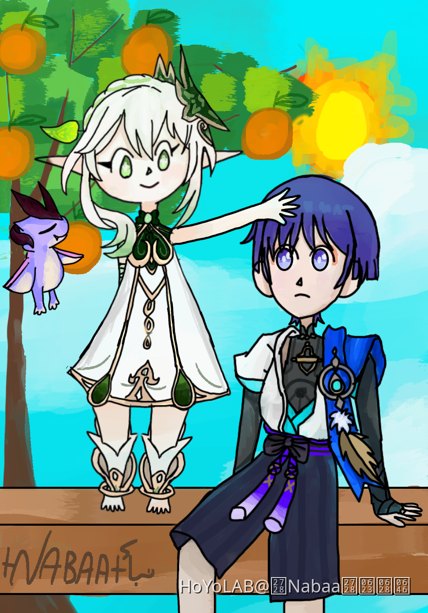 Nahida, Wanderer, and mini Durin this summer! +my 100th post! Genshin ...